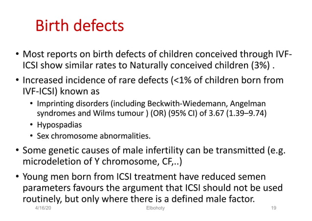 Risks of ivf | PPT | Free Download
