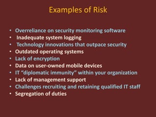 Risks threats and vulnerabilities | PDF