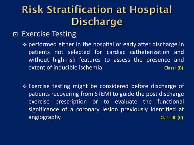 Risk stratification and medical management of stemi | PPT