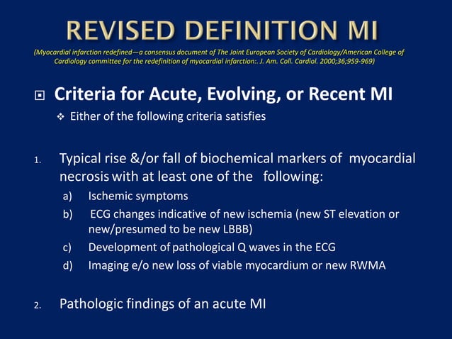 Risk stratification and medical management of stemi | PPT
