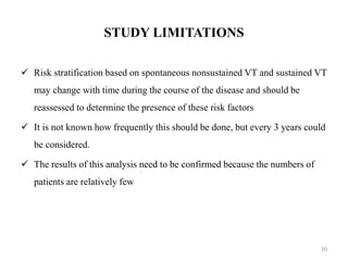 Risk stratification in ARVC | PPTX
