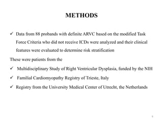Risk stratification in ARVC | PPT