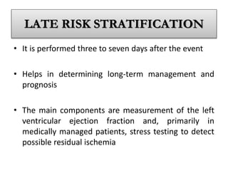 Risk stratification of an acs patient | PPTX