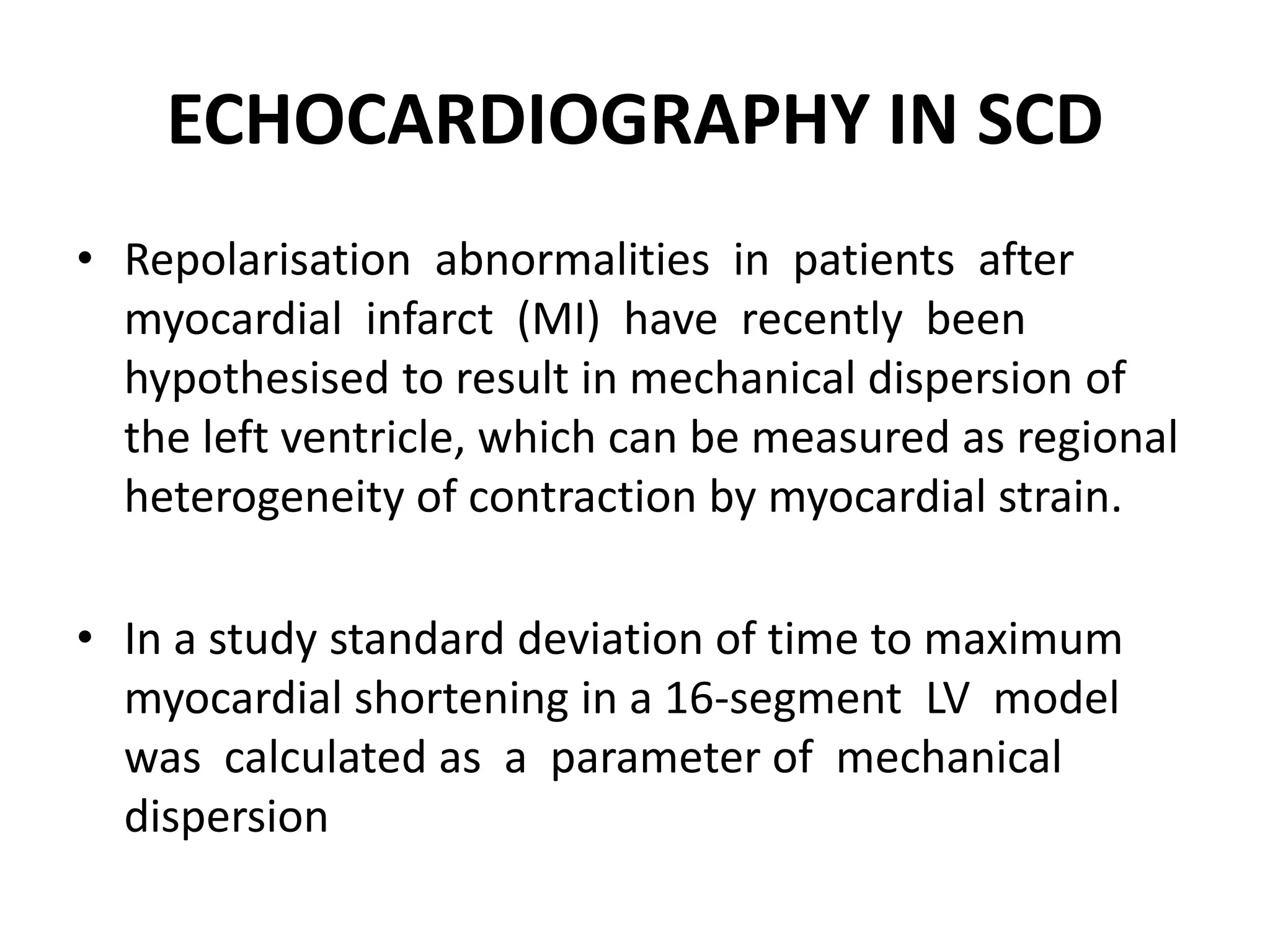 Risk stratification of scd | PPTX