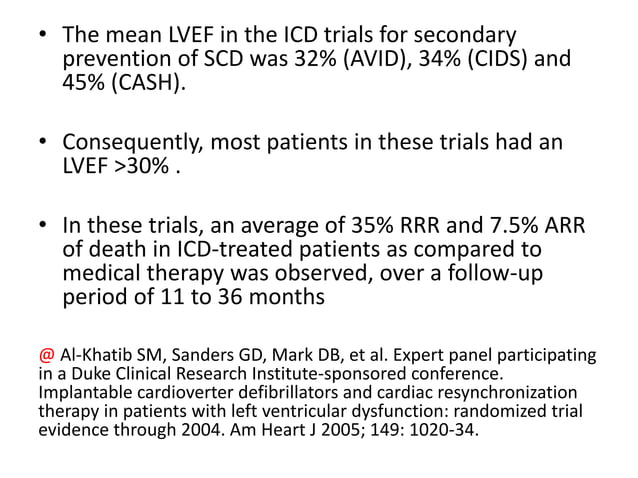 Risk stratification of scd | PPT
