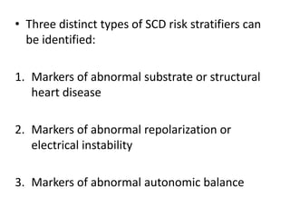 Risk stratification of scd | PPT