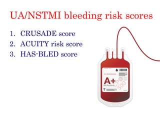 Risk stratification of UA & NSTEMI | PPT