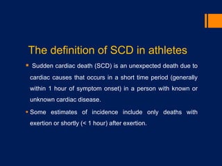Risk stratification to prevent SCD in young athletes | PPT