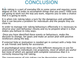 Risk taking and emotions | PPTX