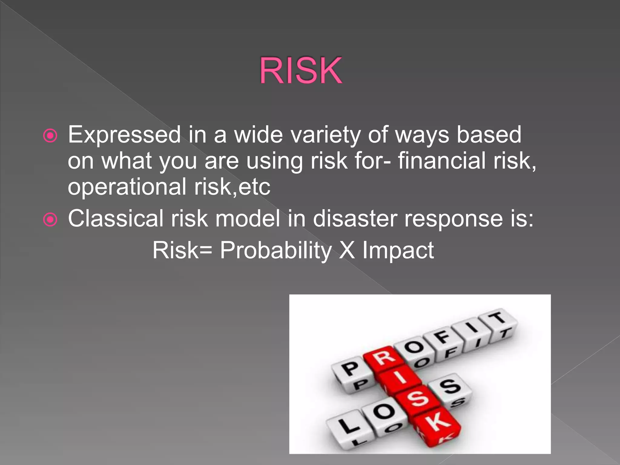 Risk terminologies, consequences & risk measurement 53,55 | PPT
