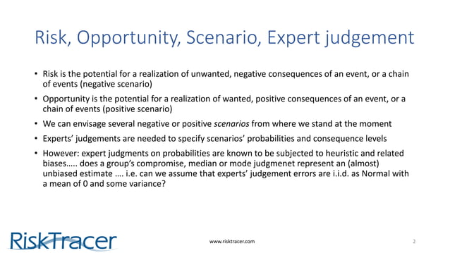 Semi-quantitative approach to risk analysis | PPTX | Science