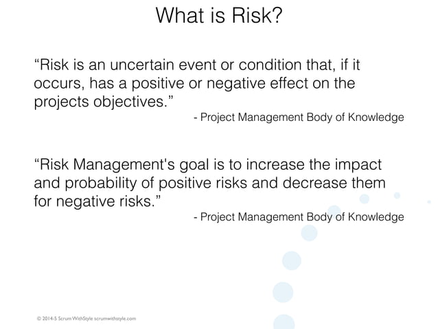 Agile Risk Management | PPT