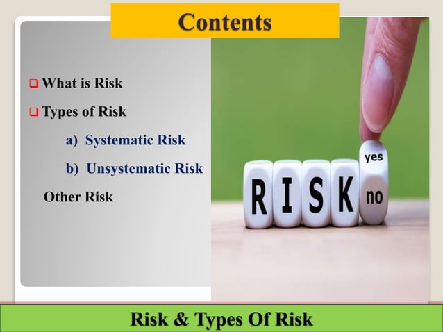 Risk & Types of Risk By Kanhu.pptx