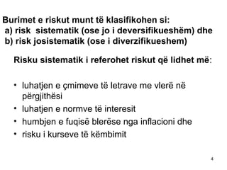 Risku dhe kthimi | PPT