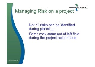 Managing project risk | PPT