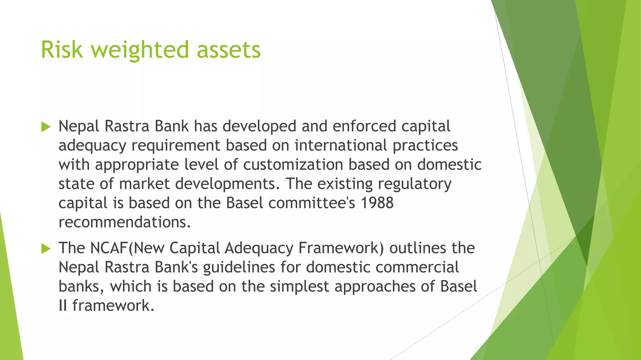 Risk Weighted Assets and Notes to Accounts | PPTX