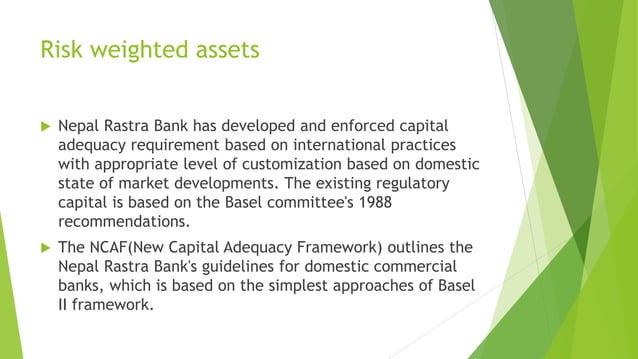 Risk Weighted Assets and Notes to Accounts | PPT