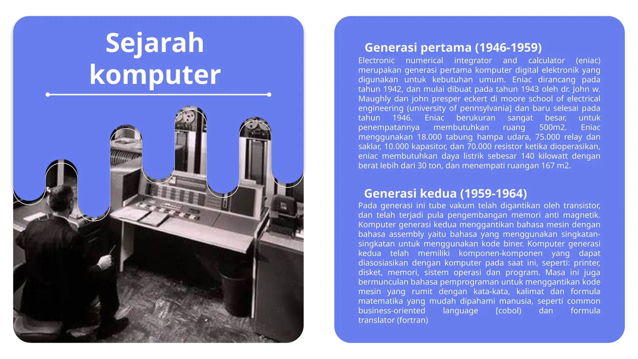 sejarah tentang komputer dari dulu sampai sekarangpptx | PPTX