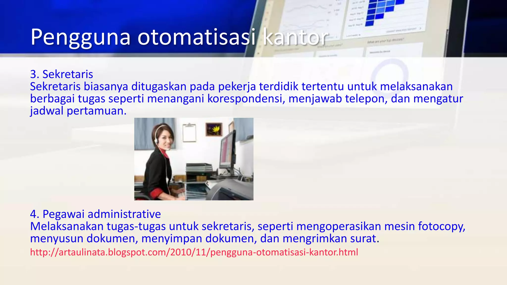 PPT Risky - "Otomatisasi Perkantoran" (OFFICE AUTOMATION) | PPT