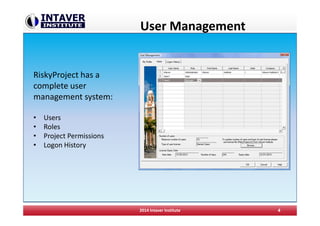 Enterprise Risk Management and Analysis with RiskyProject | PPT