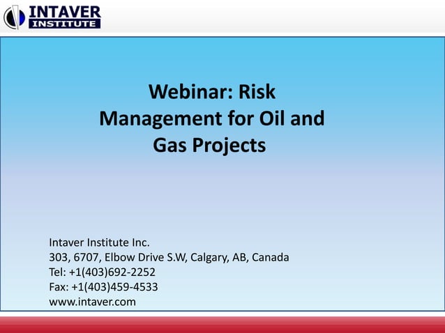 Oil and Gas Risk Analysis | PPTX | Business | Business and Finance