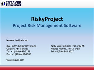 RiskyProject Software | PPT