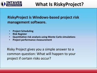 RiskyProject Software | PPT