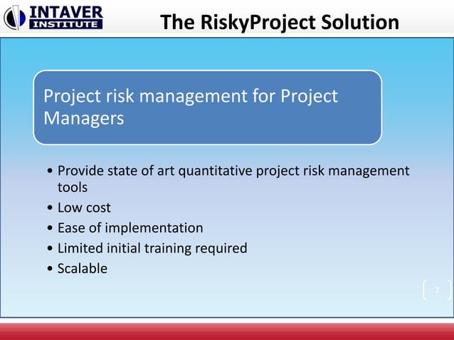 RiskyProject Software | PPT