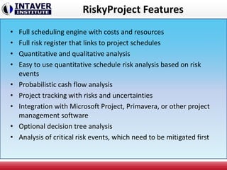 RiskyProject Software | PPTX