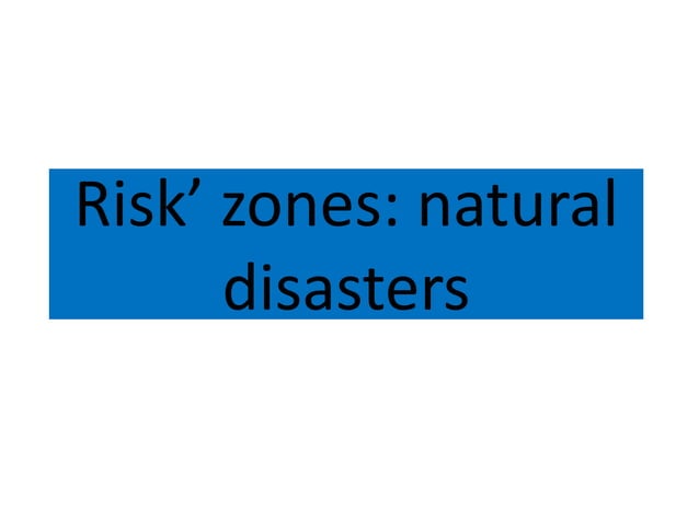 Risk’ zones | PPT