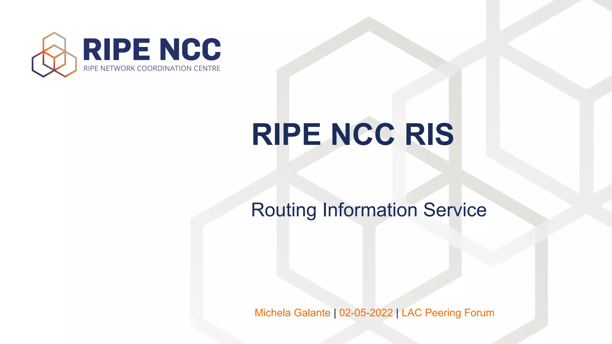 RIPE NCC RIS (Routing Information Service) | PDF