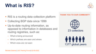 RIPE NCC RIS (Routing Information Service) | PDF