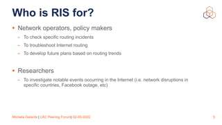 RIPE NCC RIS (Routing Information Service) | PDF