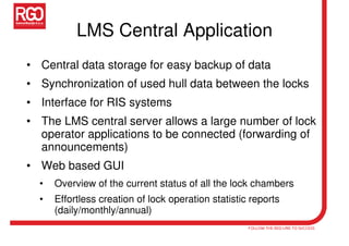 RIS lock mangement system RGO | PPT
