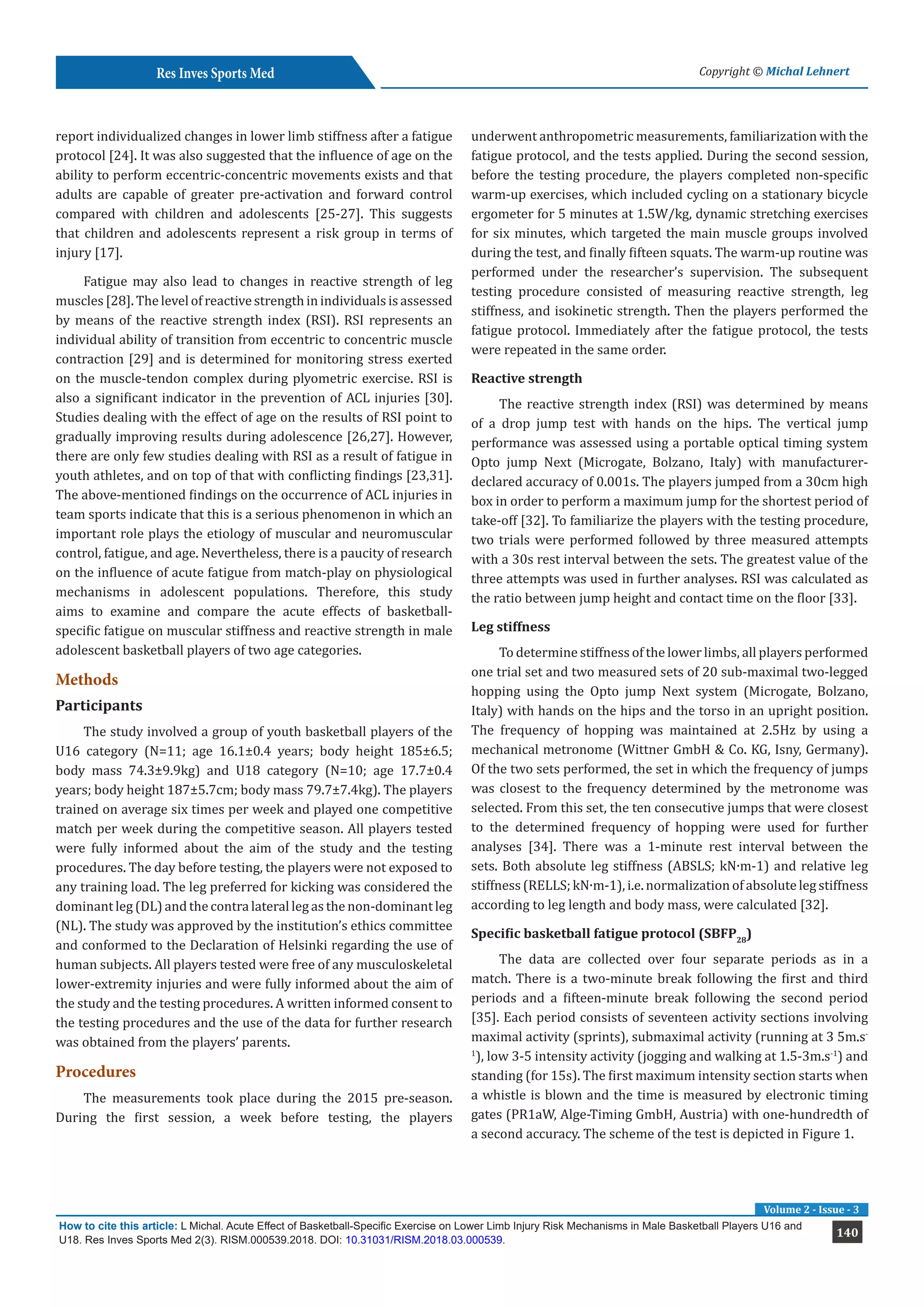 Acute Effect of Basketball-Specific Exercise on Lower Limb Injury Risk ...