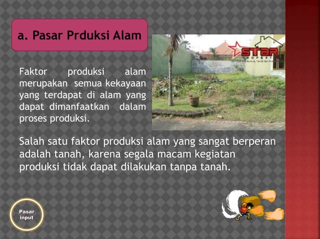 EKONOMI : Pasar Input dan Pasar Output ( kelas-X ) | PPTX