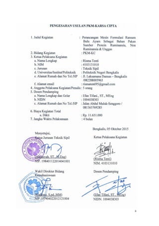 Risma tenti politeknik negeri bengkalis pkmkc | PDF