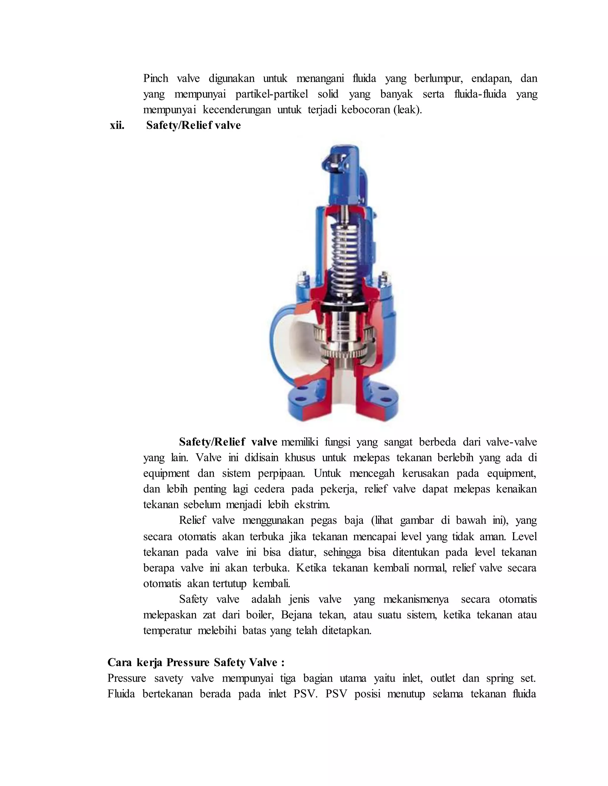 Macam-Macam dan Fungsi dari Valve | DOCX