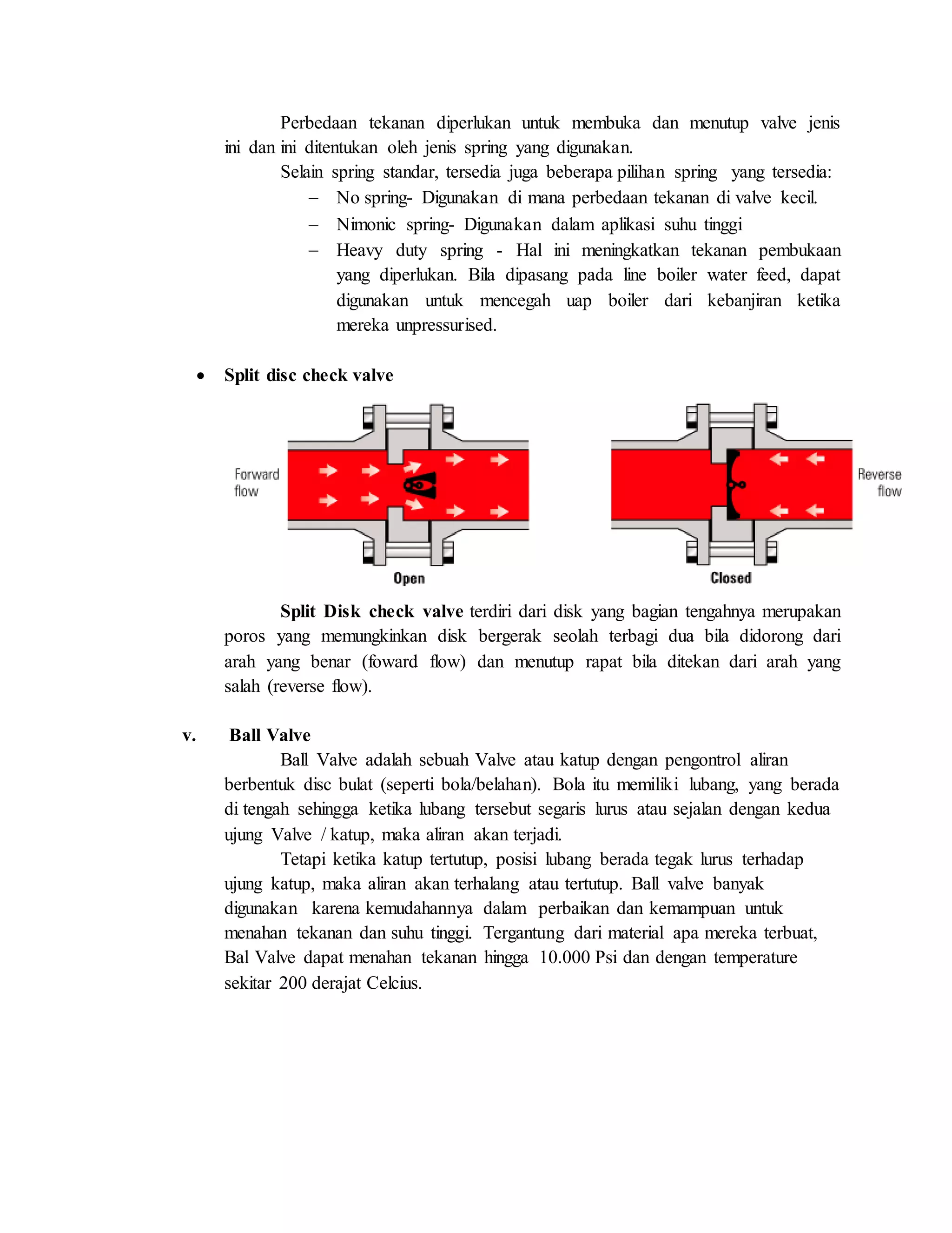Macam-Macam dan Fungsi dari Valve | DOCX
