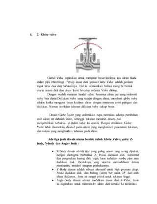 Macam-Macam dan Fungsi dari Valve | DOCX