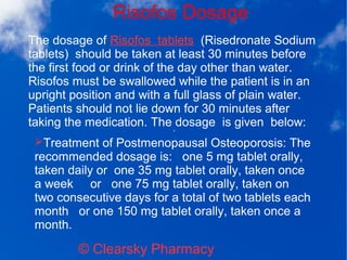 Risofos (Generic Risedronate Sodium Tablets) | ODP | Bone and Joint ...