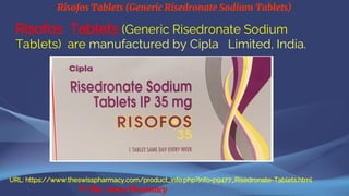 Risofos Tablets (Generic Risedronate Sodium Tablets) | PDF