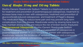 Risofos Tablets (Generic Risedronate Sodium Tablets) | PDF