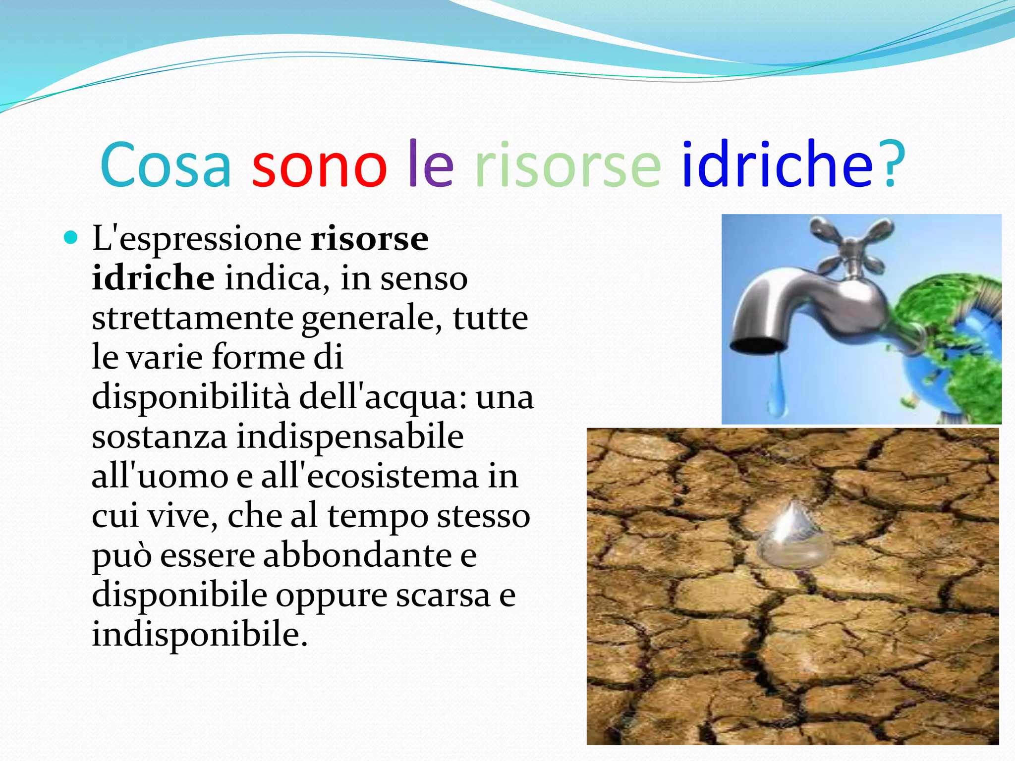Risorse idriche nel mondo | PPTX