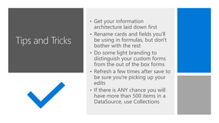 RISPUG - Top Form - Using PowerApps to Replace List Forms | PPTX | Computer Software and ...