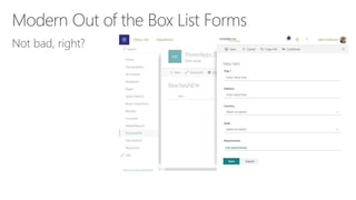 RISPUG - Top Form - Using PowerApps to Replace List Forms | PPTX | Computer Software and ...