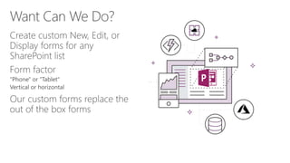 RISPUG - Top Form - Using PowerApps to Replace List Forms | PPTX | Computer Software and ...