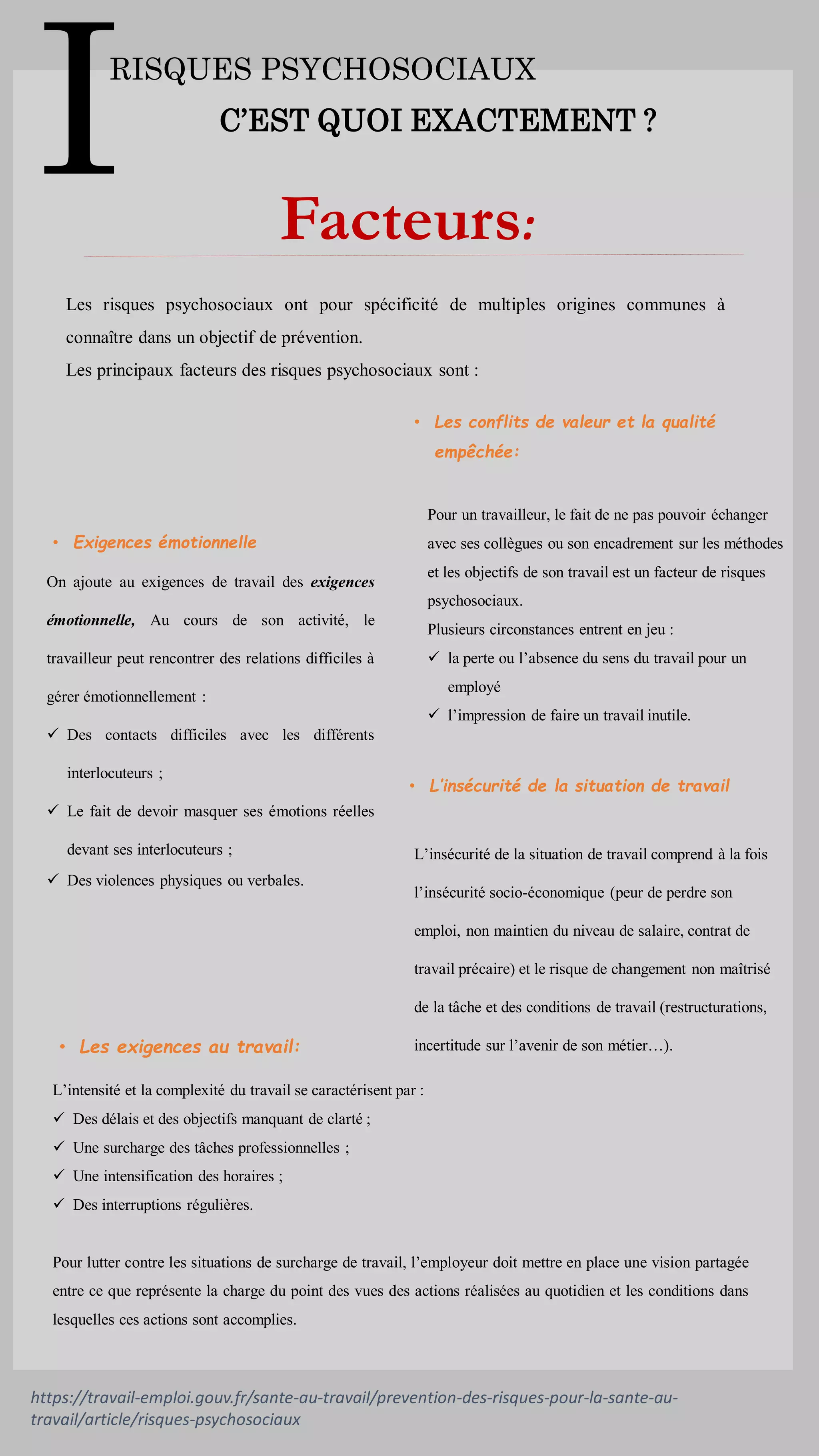 Risques psychosociaux et stress | PDF