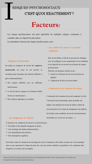 Risques psychosociaux et stress | PDF
