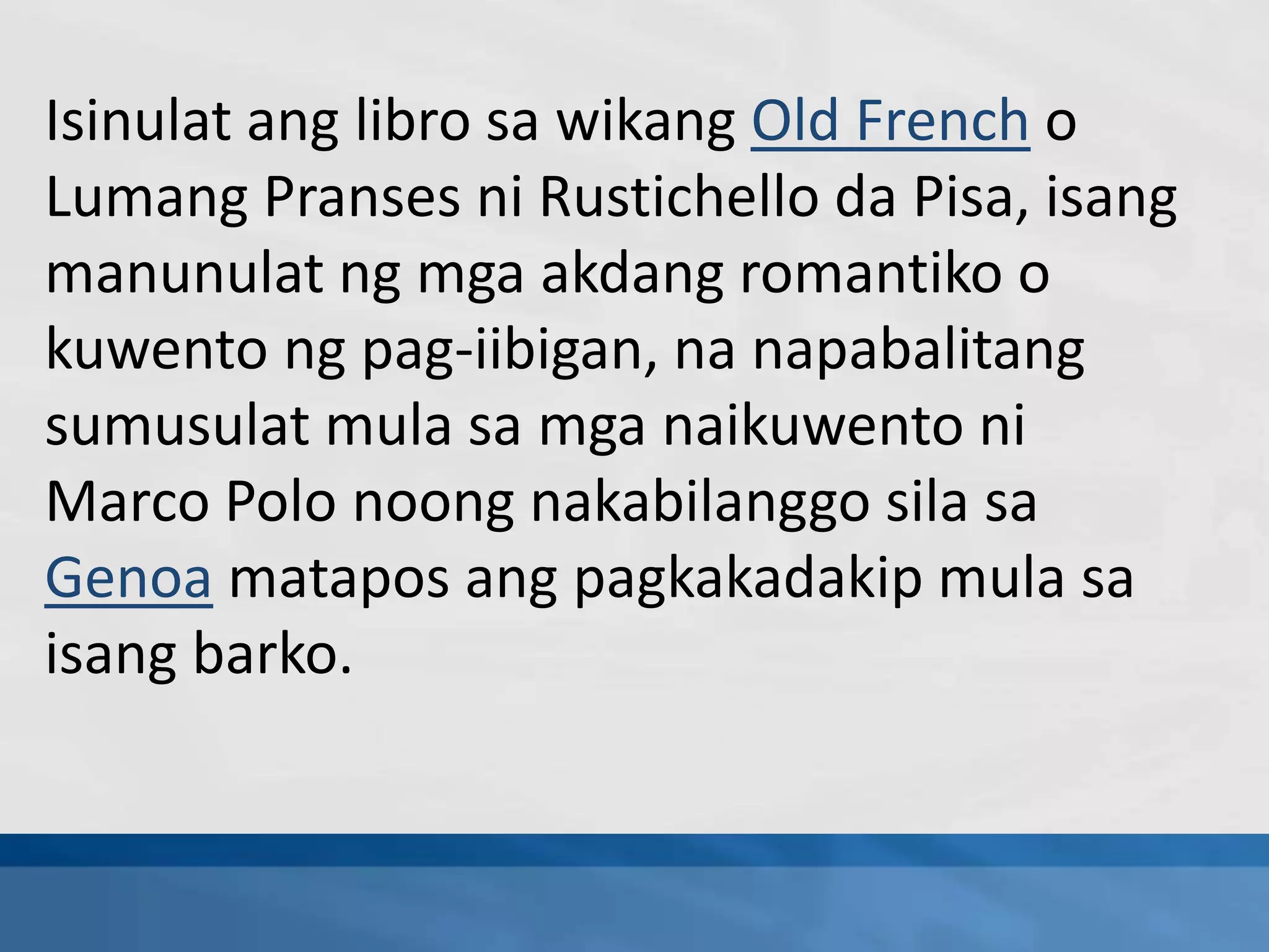 ANG PAG LALAKBAY NI MARCO POLO | PPTX